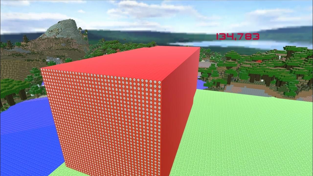 ONE MILLION BLOCK. From 1 to 1,000,000 in MineCraft World - YouTube