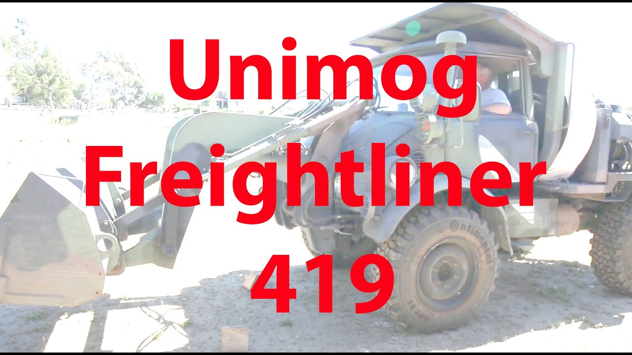 Unimog Freightliner 419 in California - YouTube