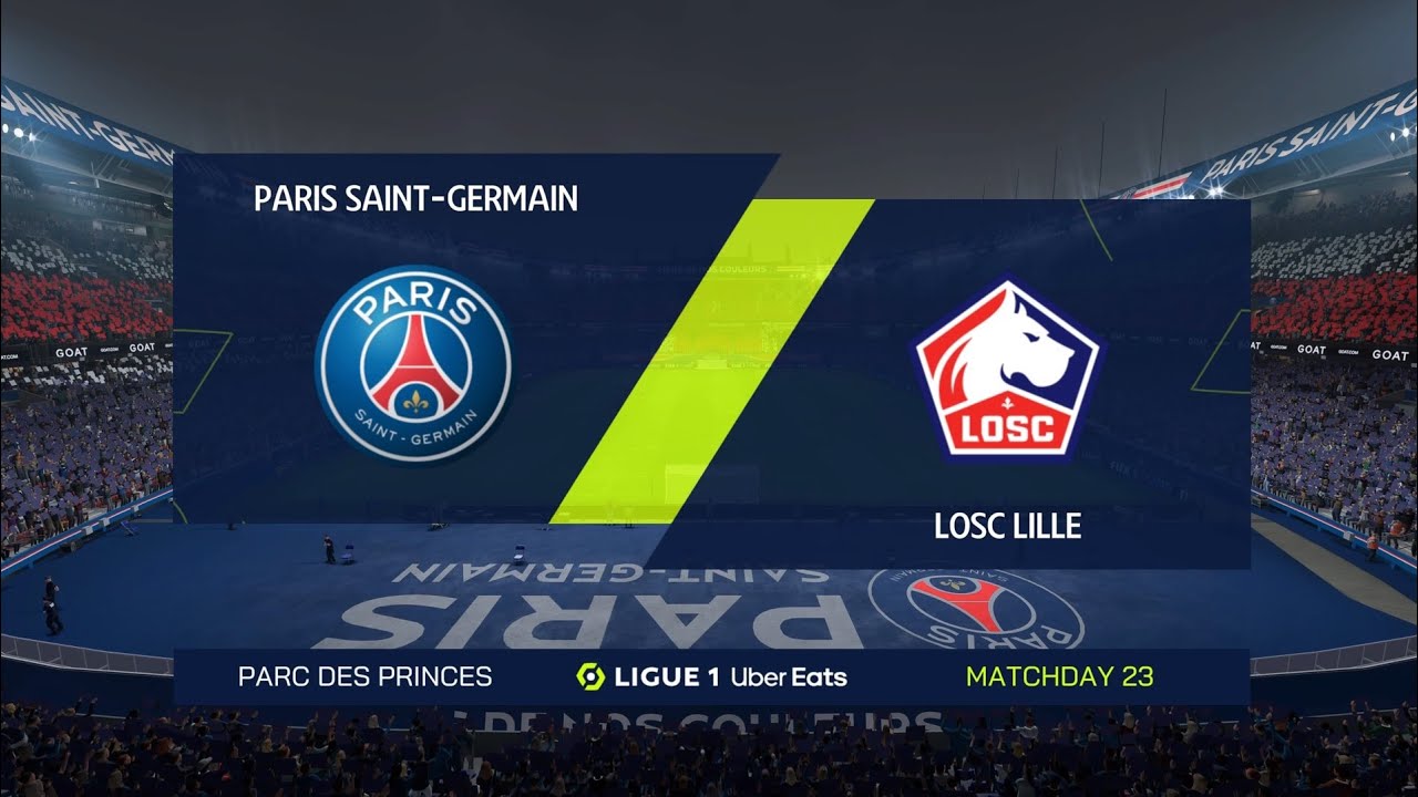 PSG vs LOSC LILLE | LIVE TELECAST | LIGUE 1 UBER EATS | MESSI NEYMAR ...