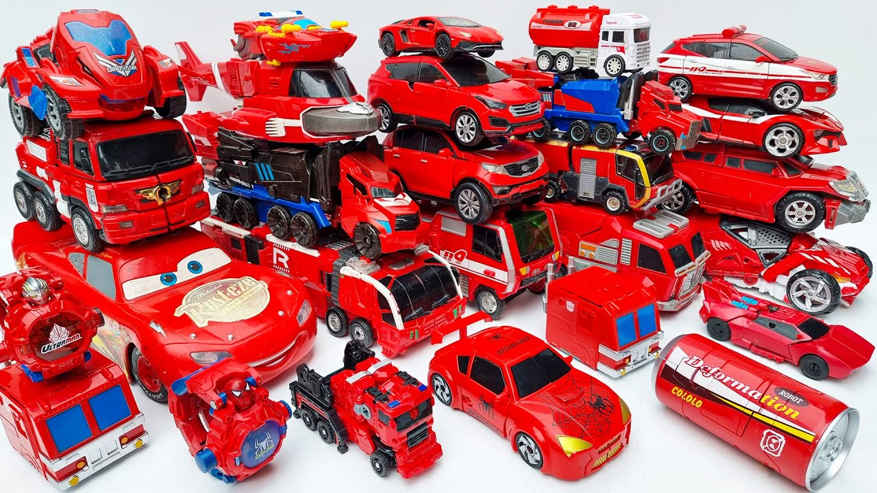 Mc Queen Transformers Red Car Adventure - Rescue Age of Extinction ...