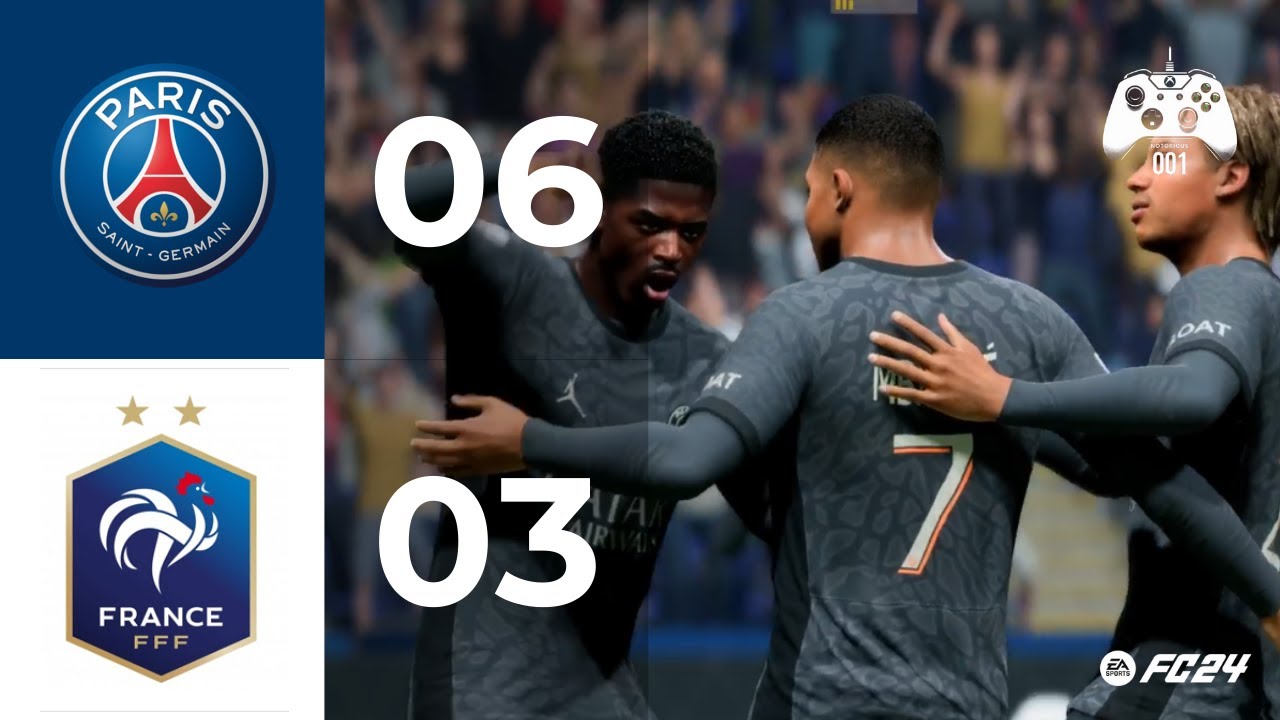 PSG vs France | 6 - 3 | Full Match EA SPORTS FC 24 - YouTube
