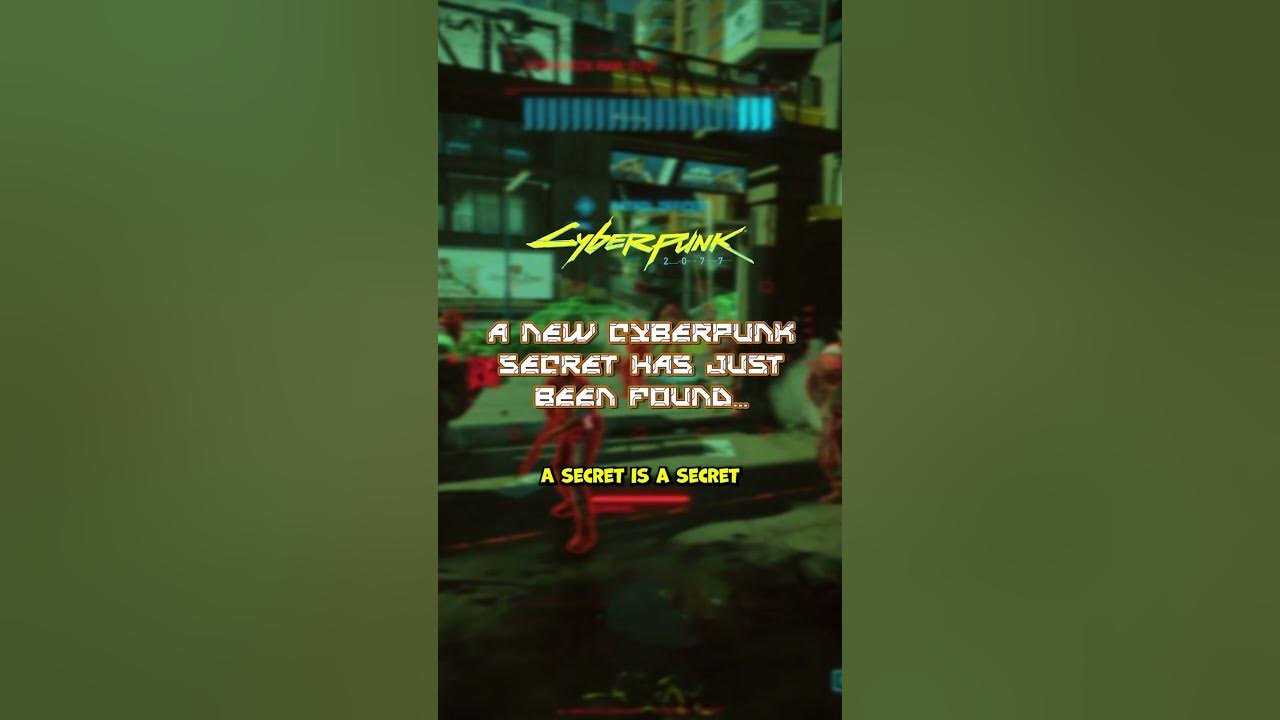 NEWS: A New Cyberpunk Menu Secret Has Been Found #cyberpunk2077 - YouTube