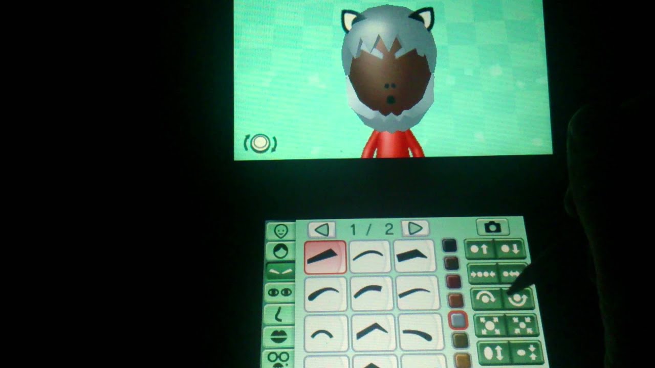 3DS Mii Maker how to make a shark - YouTube
