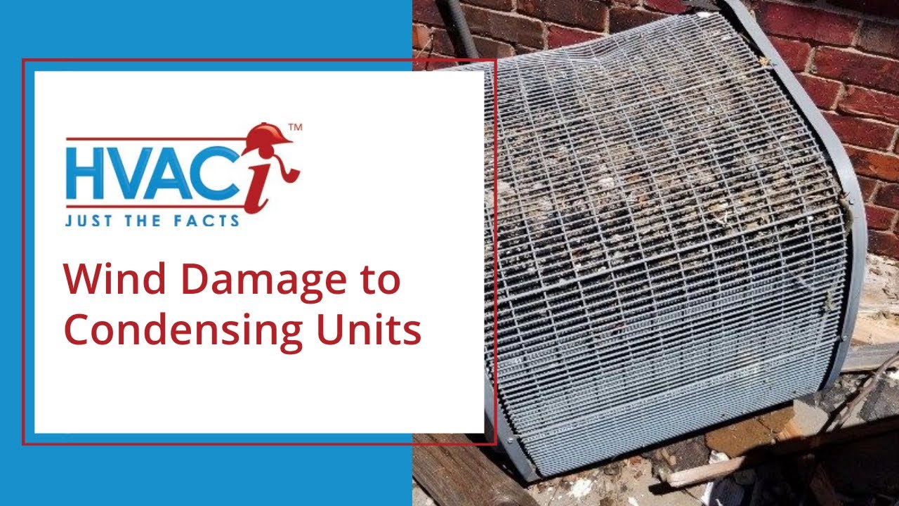 Examples of Wind Damaged HVAC Condensing Units from Insurance Claims ...