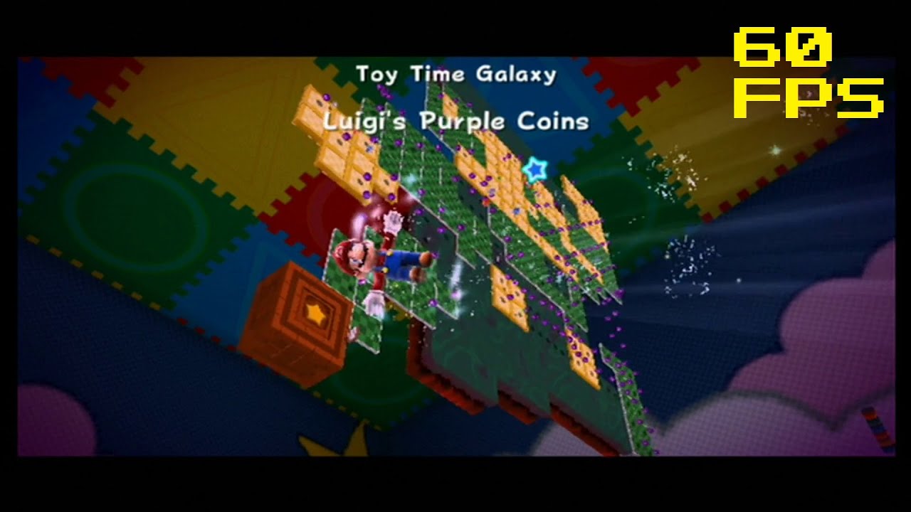 117. [60 FPS] Luigi's Purple Coins - Toy Time Galaxy - Super Mario ...