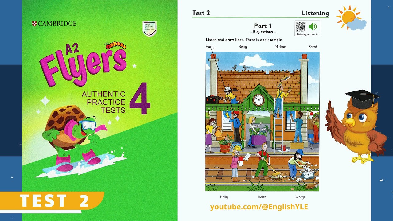 [ Flyers 4 - Test 2 ] Authentic Examination Papers | Listening Test 2 ...