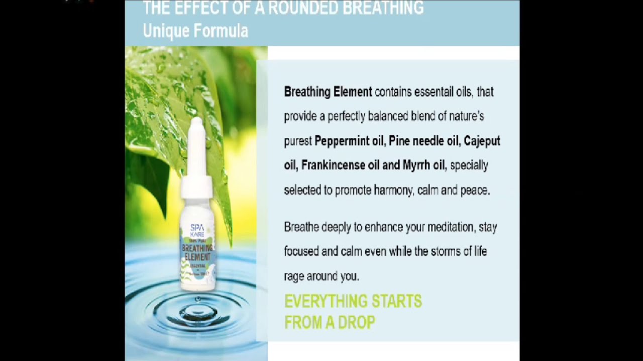 SPA KARE 2 - TIENS BREATHING ELEMENT - Essential Oil (EN) - 17dec2020 ...
