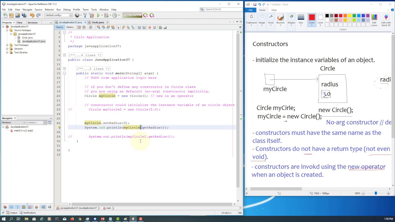 Java Tutorial 41 Constructors Youtube 5565