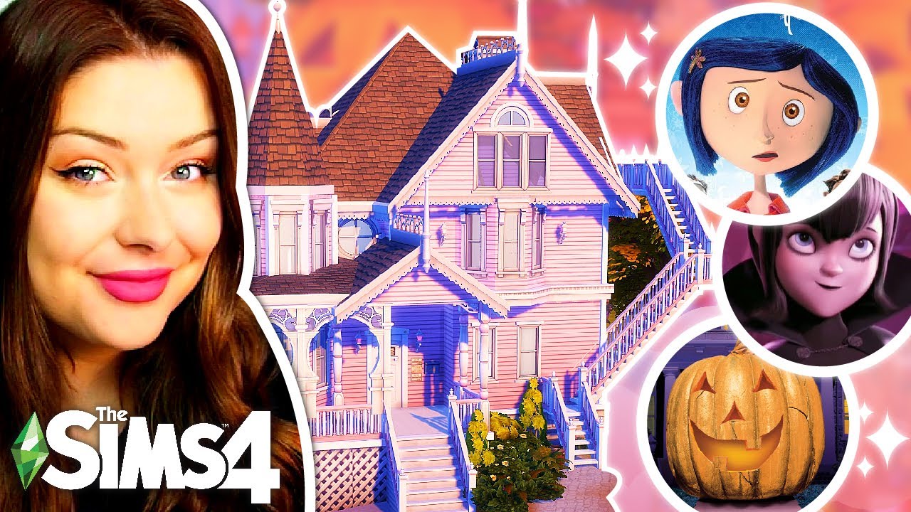 Building ICONIC Halloween Movie Houses in The Sims 4 - YouTube