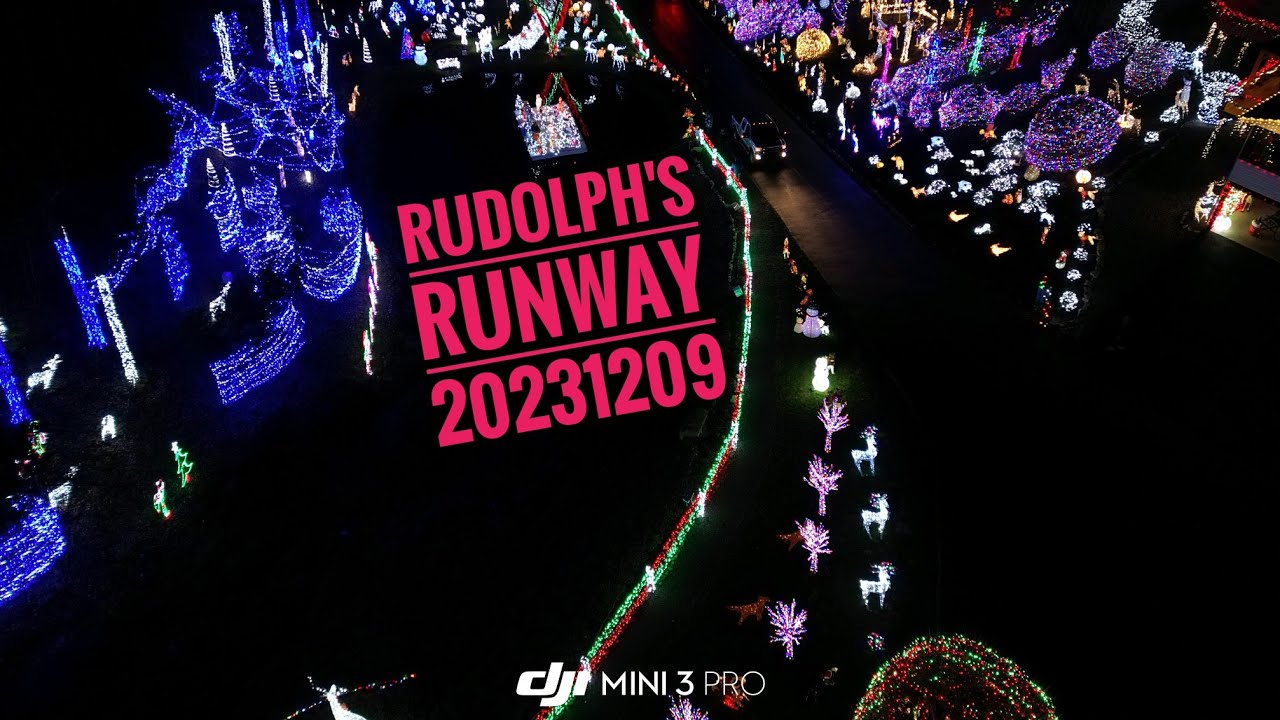 20231209 The Christmas Lights at Rudolph's Runway. 360° FOOTAGE. - YouTube