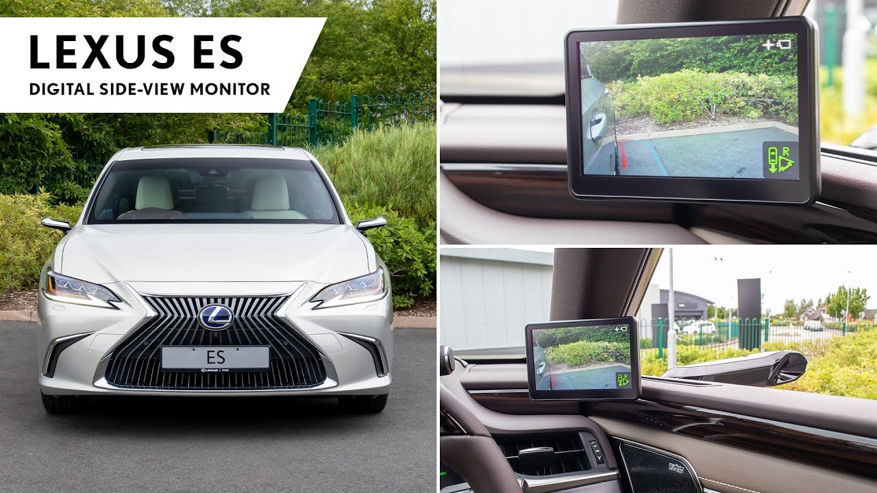 Lexus ES with Digital Side View Monitors - YouTube