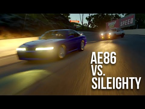 Initial D / Touge Battle / ae86 vs Sileighty / Gran Turismo 7 (With ...