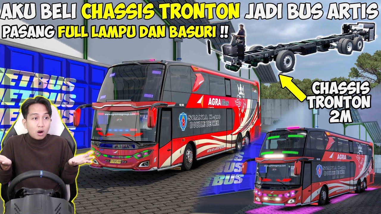 BELI CHASSIS TRONTON 2 M JADIIN BUS ARTIS !! PASANG FULL LAMPU DAN ...