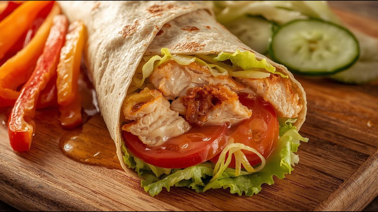 Quick & Easy Wrap Recipe | Tasty Homemade Roll - YouTube