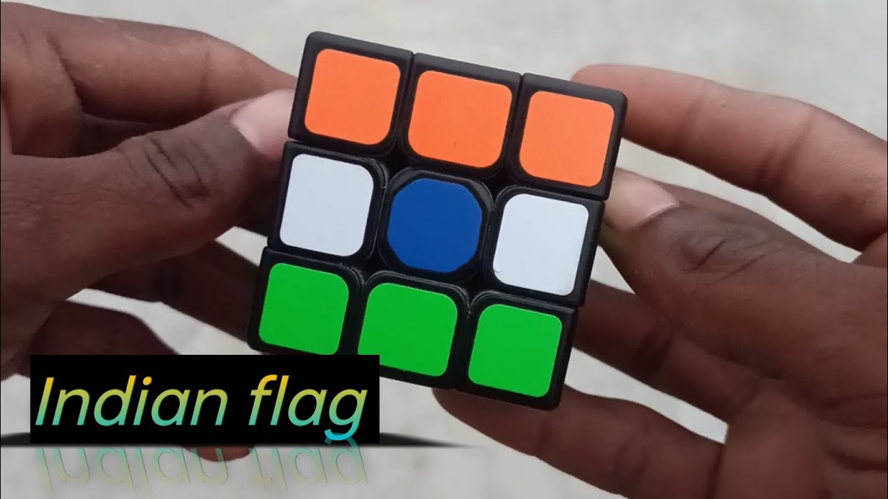 How to make Rubik's cube Indian flag this video #rubikscube #viral #viralvideo - YouTube