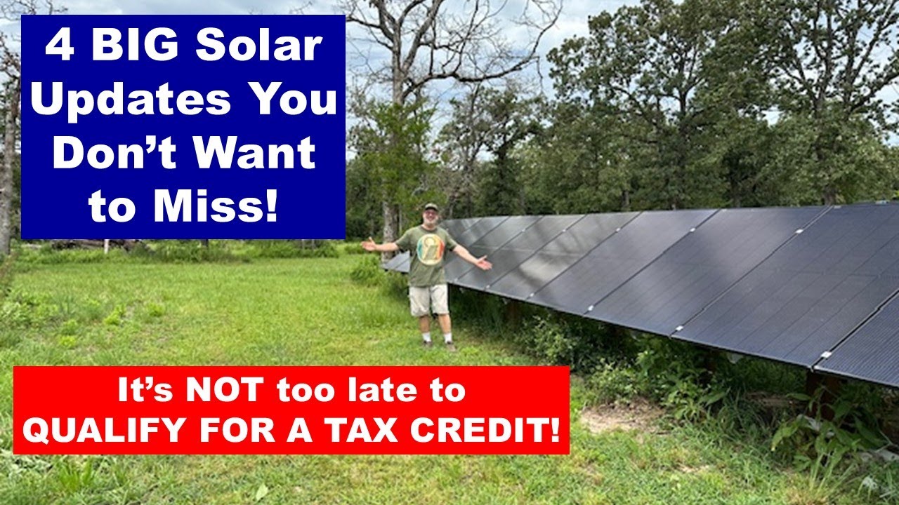 4 BIG Solar Updates You Don't Want to Miss! - YouTube