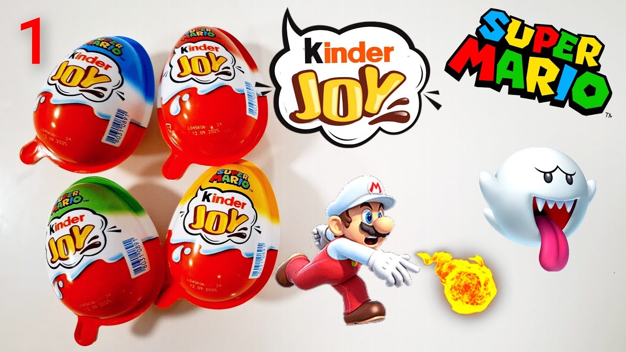 Kinder Joy Super Mario Surprise Eggs unboxing #1 - YouTube