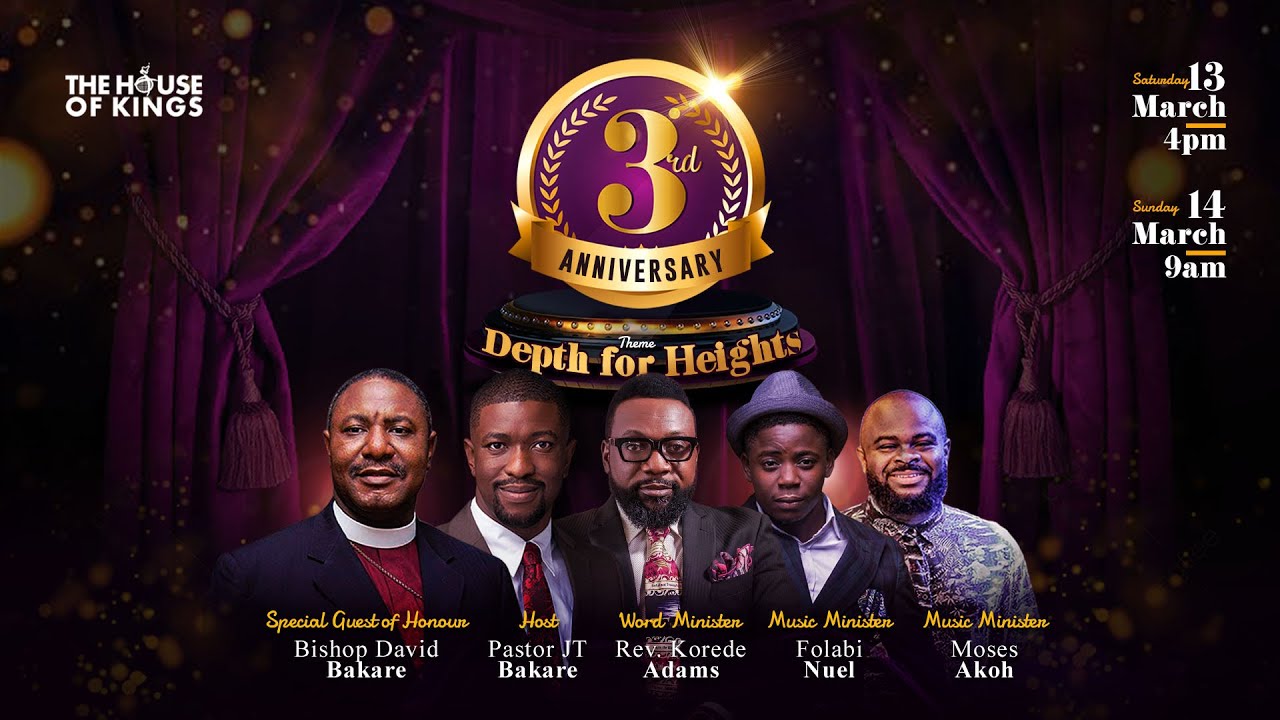 HOK @ 3 | Word and Worship Service with Bishop David Bakare & PJT | Day ...
