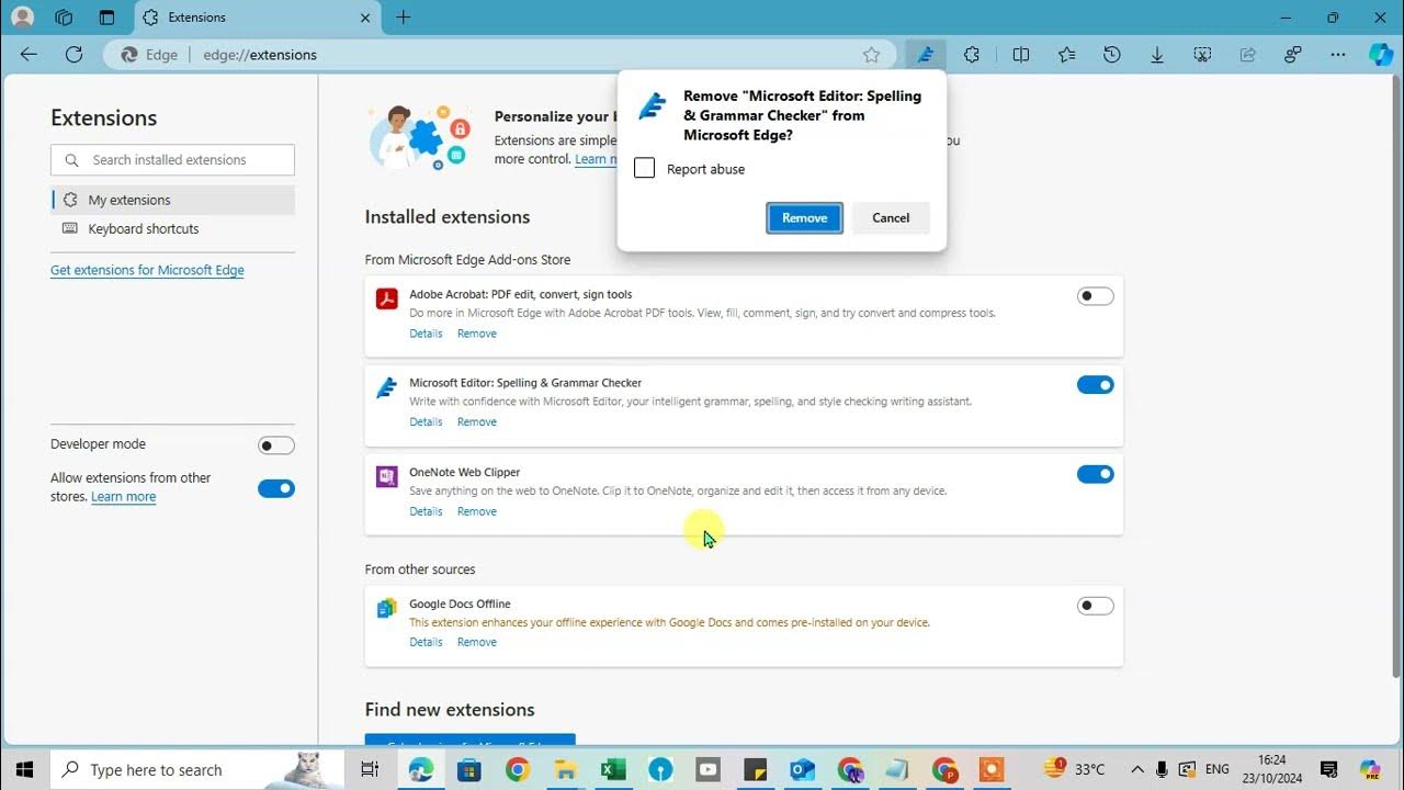 How To Remove Extension In Microsoft Edge - YouTube