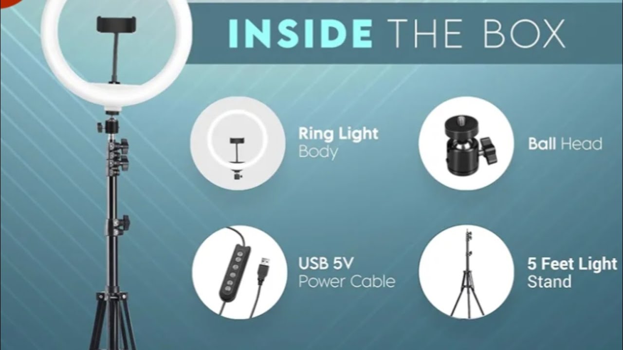 DIGITEK® (DRL-14C) 14 Inch LED Ring Light with 5ft Stand( Only- 1300 ...