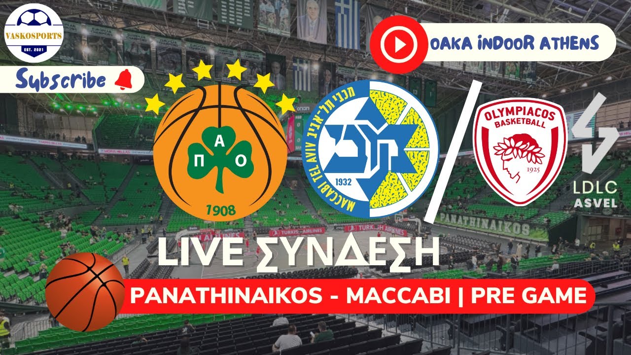 🔴 LIVE ΑΠΟ ΟΑΚΑ | ΠΑΝΑΘΗΝΑΪΚΟΣ - ΜΑΚΑΜΠΙ ΤΕΛ ΑΒΙΒ | ΟΛΥΜΠΙΑΚΟΣ ...