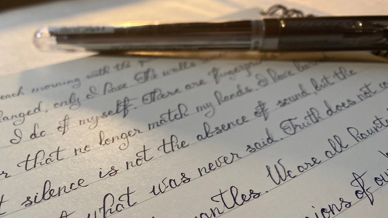 What does REAL handwriting practice look like? Part 1 (full speed ...