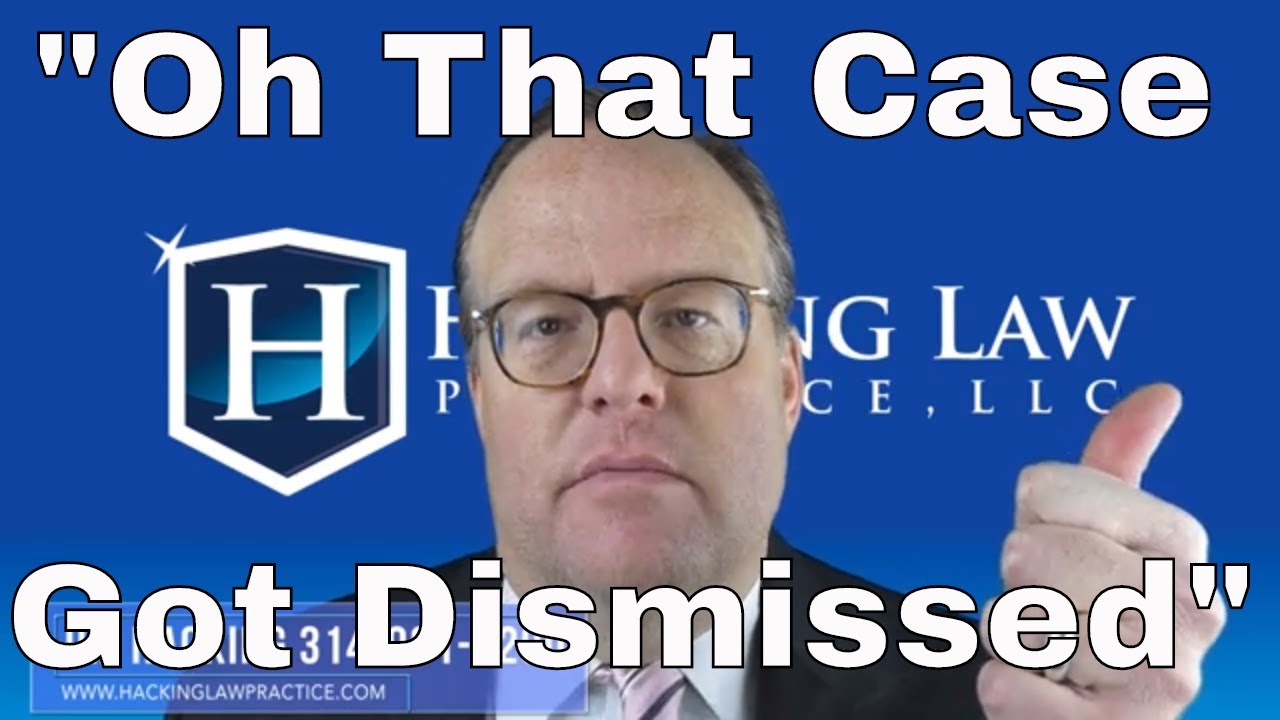 "Oh That Case Got Dismissed" - YouTube