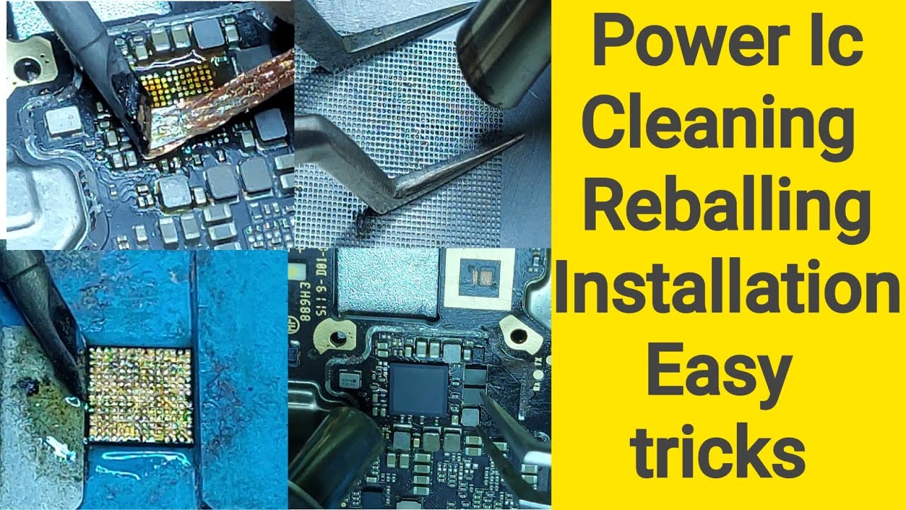 Power ic reballing easy tricks || power ic reballing universal stencil ...