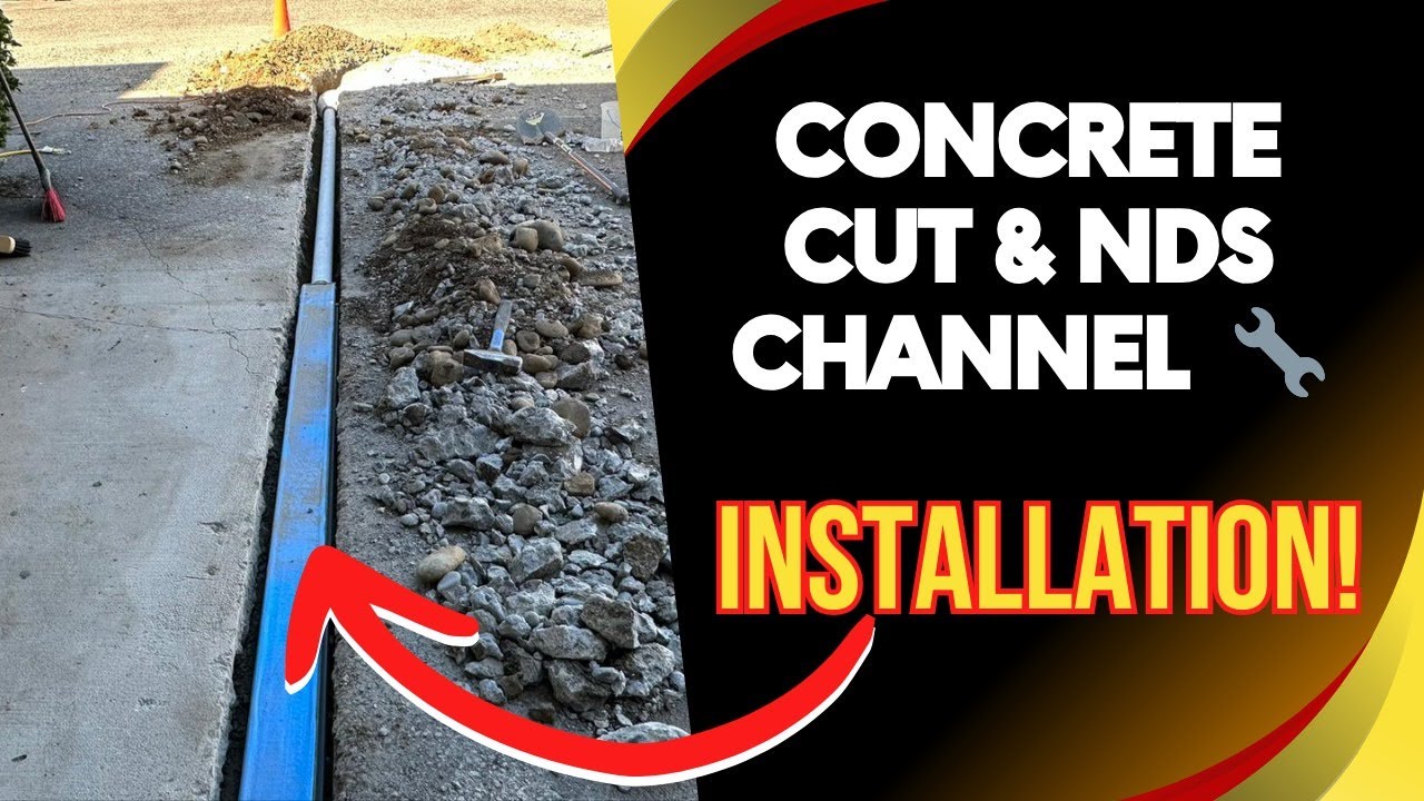 How To Saw Cut And Remove Concrete To Install A New NDS Draining ...