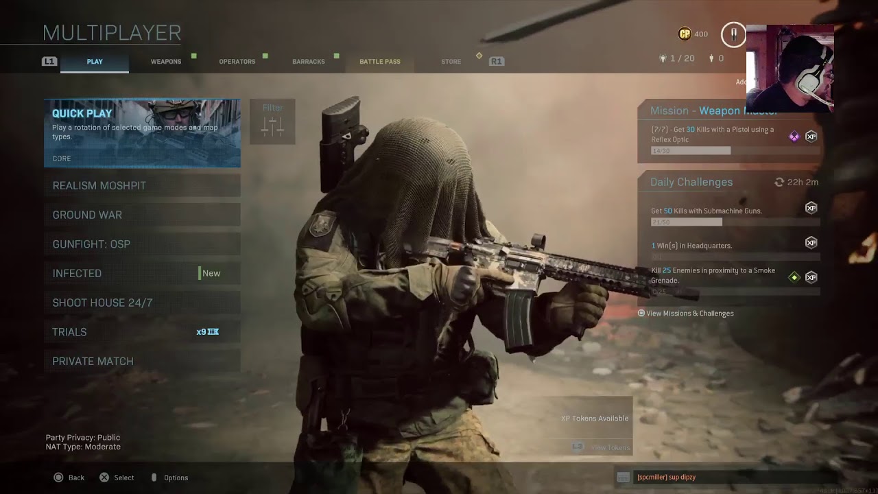 Modern warfare console keyboard and mouse first attempt - YouTube