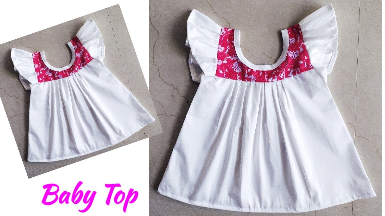Designer Yoke pattern Baby Frock Cutting And Stitching - YouTube