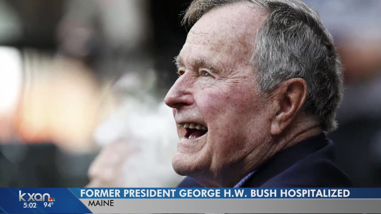 President George H.W. Bush hospitalized in Maine for low blood pressure ...