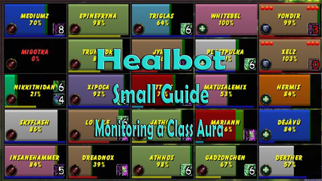 Healbot Small Guide #1: Monitoring a Class Aura - YouTube