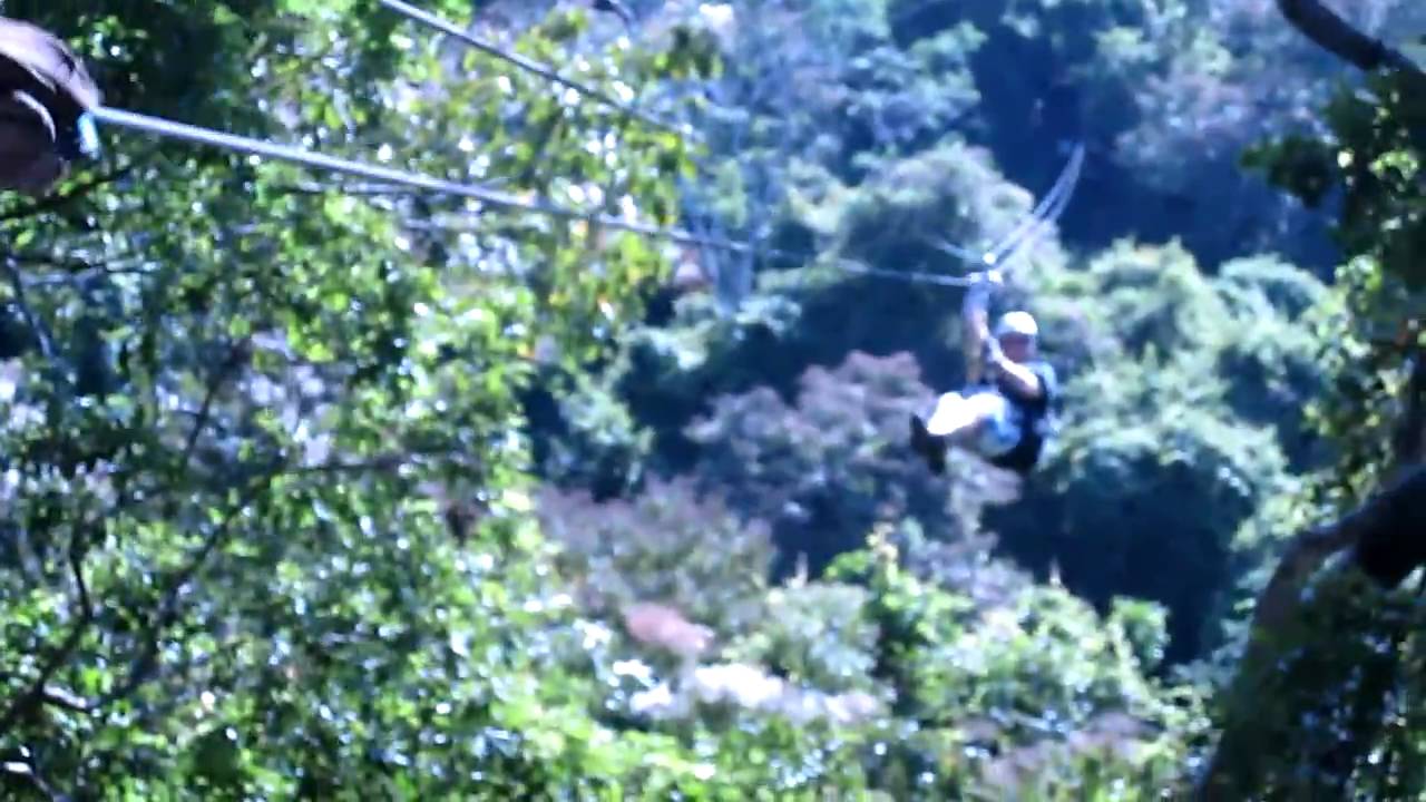Zip Lining in Roatan, Honduras - YouTube