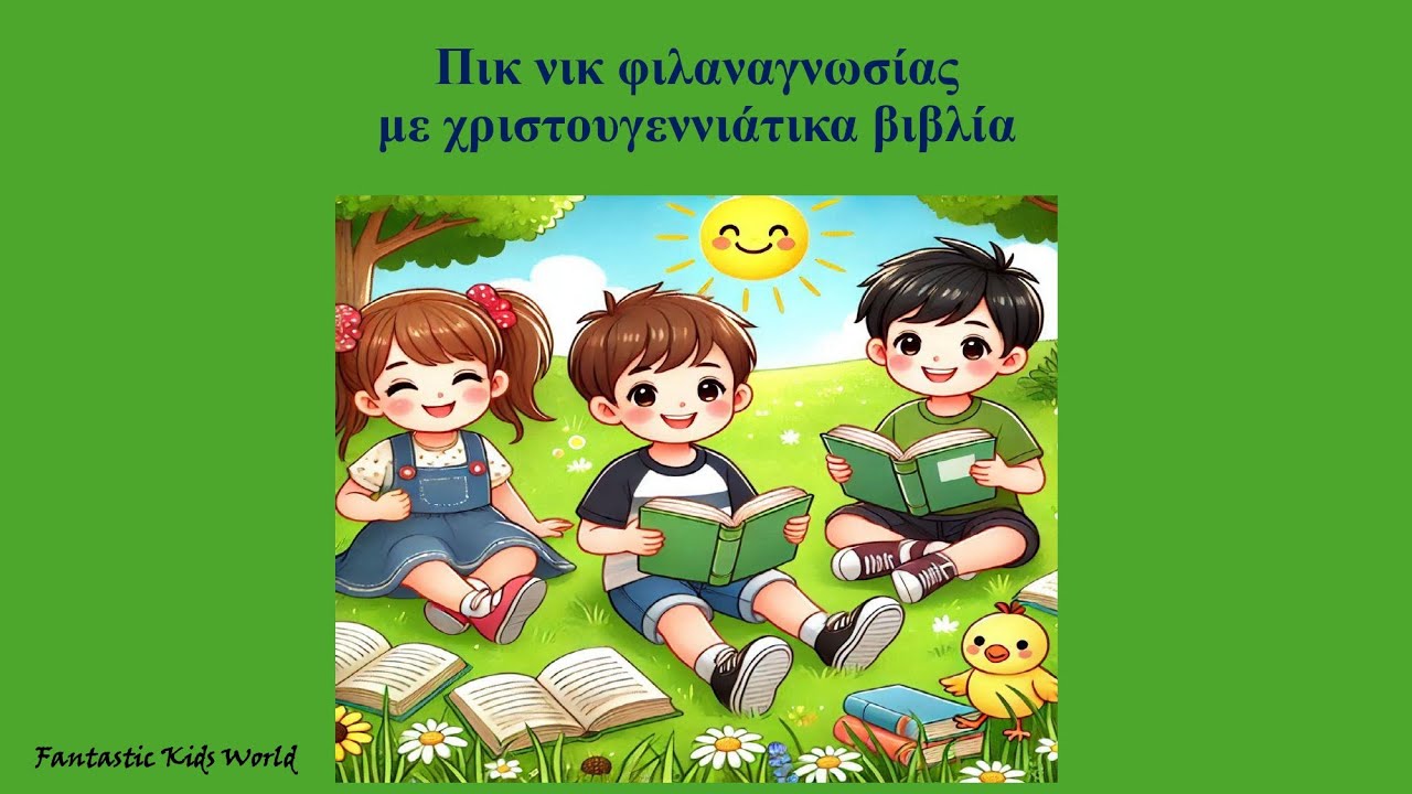 Πικ νικ φιλαναγνωσίας με χριστουγεννιάτικα βιβλία - YouTube