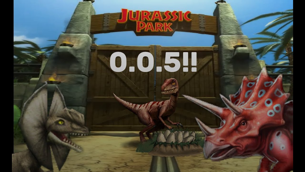 0.0.5 IS FINALLY HERE!!! Jurassic Park Builder Remake - YouTube