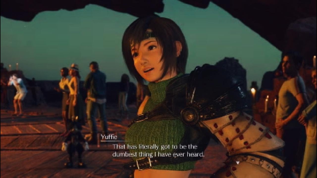 Rebirth Yuffie Missable Relationship Dialogue Cosmo Canyon Bonfire ...