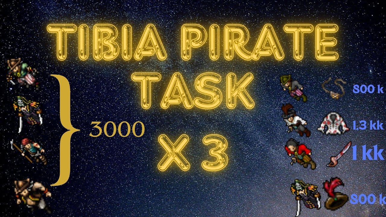 Tibia task na piraty - robimy profit - YouTube