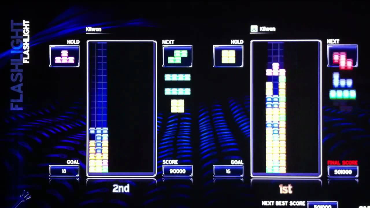 Tetris PSN / PS3 Flashlight (high score: 501000) - YouTube