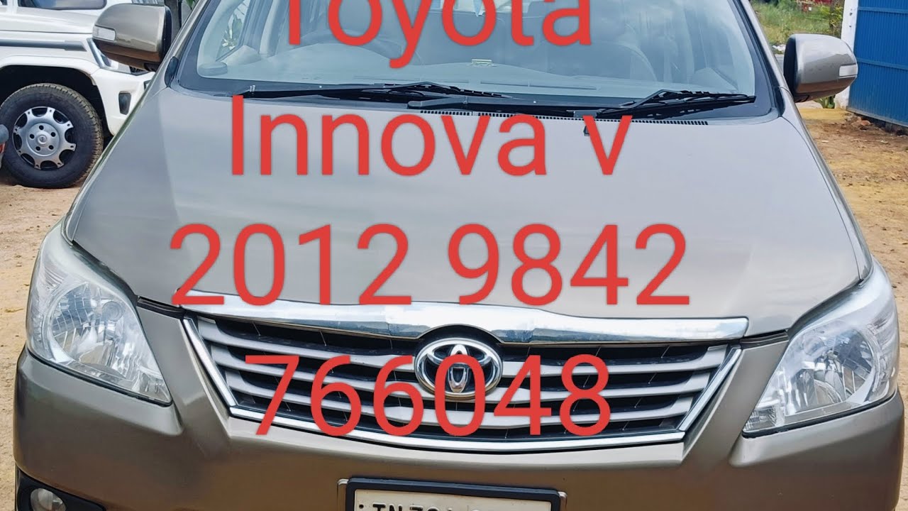 Toyota Innova v 2012 model second owner RC current for sales location ...