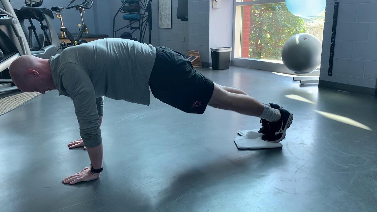 Sliding push-up variations - YouTube