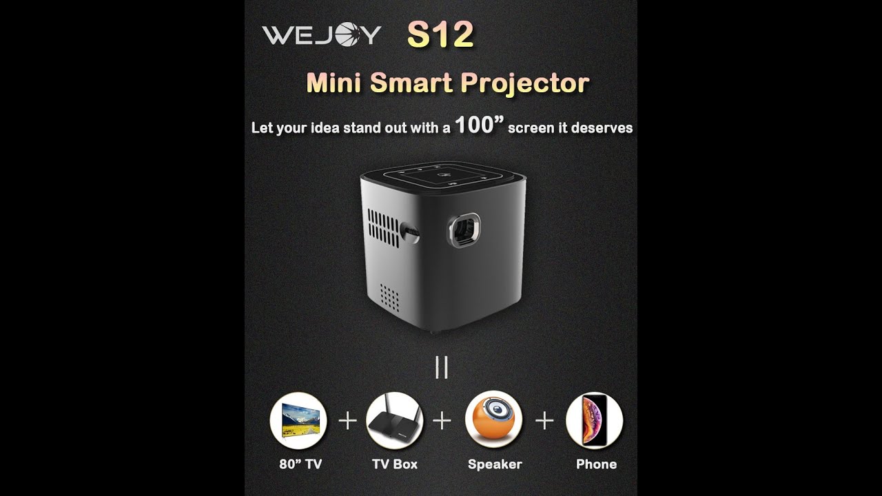 Wejoy DL-S12 Mini LED Projector - YouTube