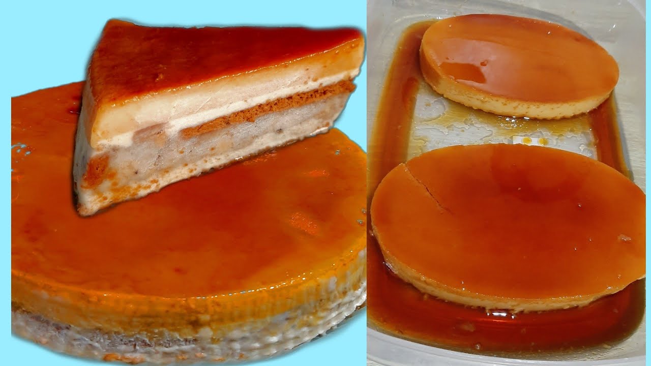 Banana graham de leche with 2 extra leche flan - YouTube