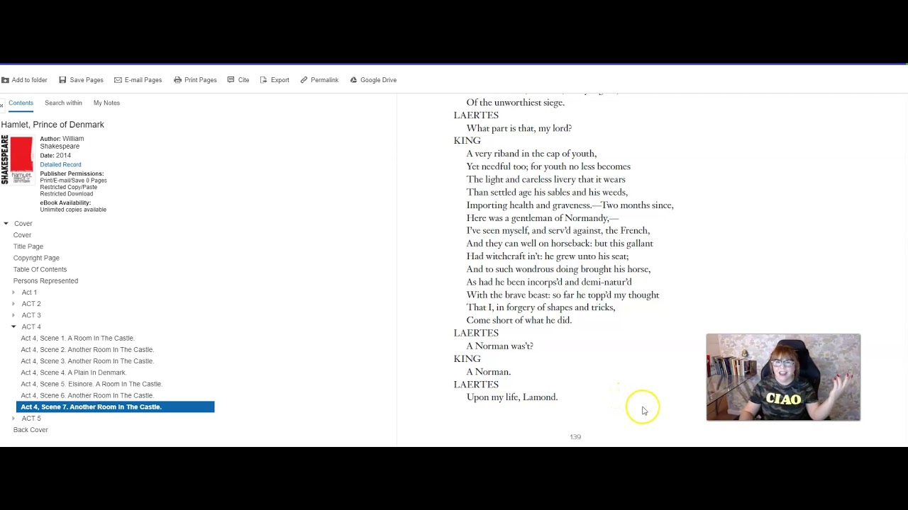 Hamlet Act 4 Scenes 6-7 - YouTube