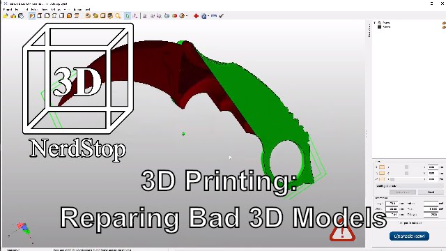 3D Printing: Reparing Bad 3D Model - YouTube