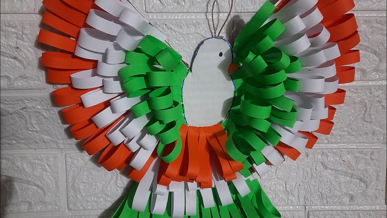 Republic day paper craft /Tri color republic day craft idea/Tri color ...