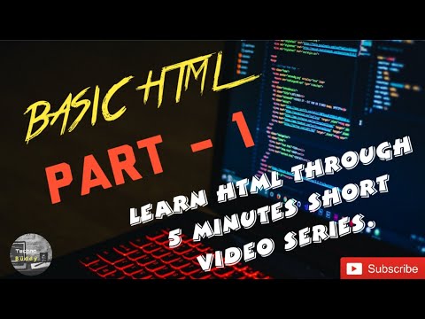 Learn Basic Html through 5 minutes video series (Part-1) - YouTube