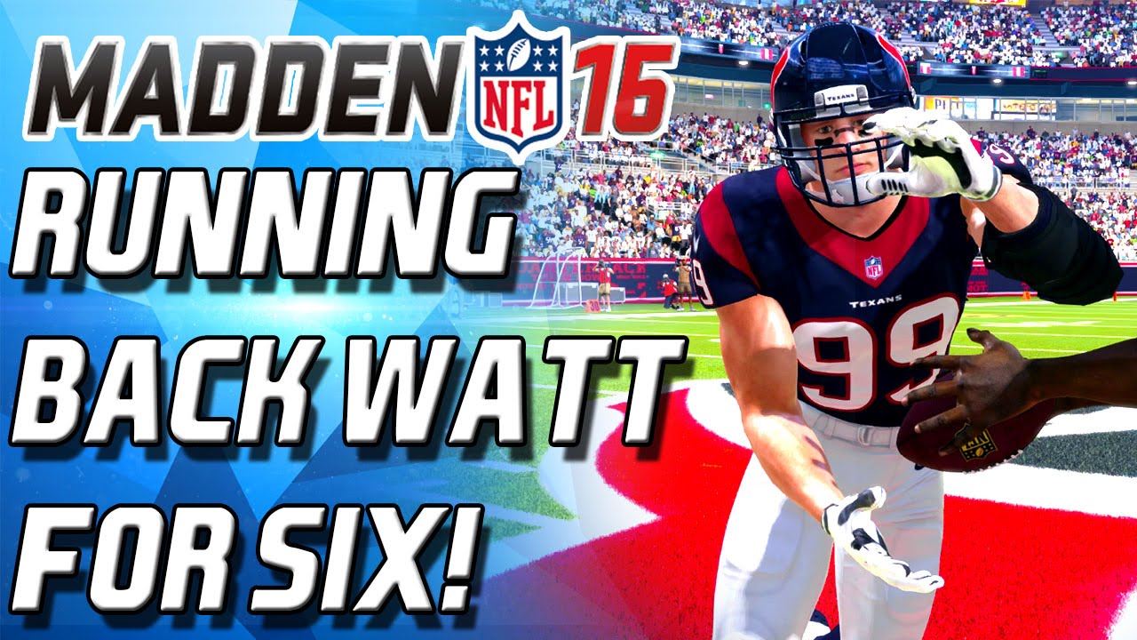GIVE ME BLOCKS! RUNNING BACK JJ WATT DEBUT! - Madden 16 Ultimate Team ...