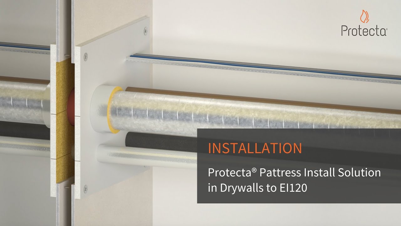 PATTRESS INSTALL SOLUTION IN DRYWALLS TO EI 120 - YouTube