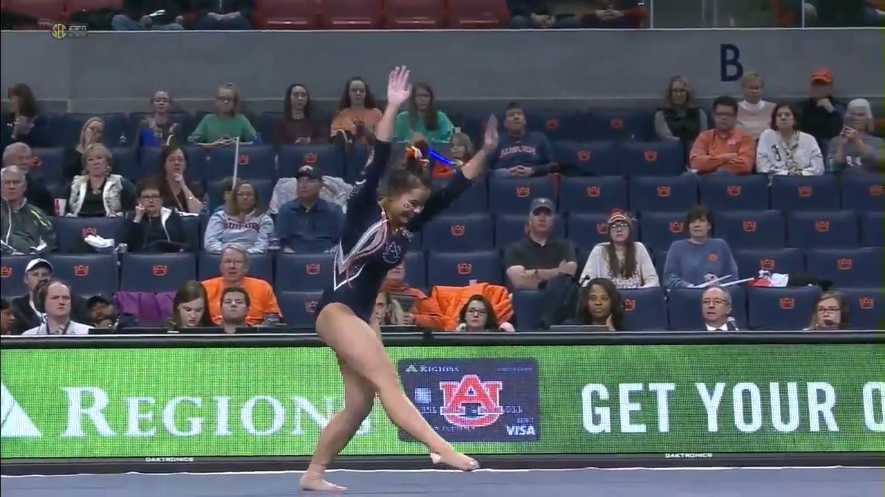Samantha Cerio (Auburn) - Floor Exercise (9.8) - Oregon State at Auburn ...